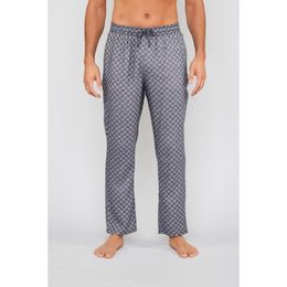 JOOP! Herren JOOP! Pyjamahose &raquo;Relax&laquo; Baumwoll-Viskose-Mix, Cornflower-Design, Regular Fit grau M, N-Gr