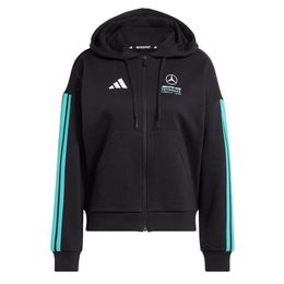 adidas Performance Athletic Zip-Up Hoodie 'Mercedes-AMG Petronas Formula 1 Team DNA' female Black size L