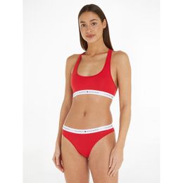 Tommy Hilfiger Underwear Damen Bikinislip mit Logo auf dem Taillenbund rot L (40)