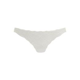 Nuance Damen String mit extra flachen Kanten aus feiner, seamless Spitze beige M (40)