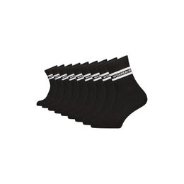 alife and kickin Alife & Kickin Damen Tennissocken &raquo;Damen 9 PACK - HenjaAK&laquo; Spar-Set, sportliche Tennissocken mit Streifen, aus Baumwolle mit weichem Bund schwarz 35-