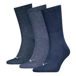 Puma Herren Puma Socken &raquo;Puma UNISEX CUSHIONED NEXT CREW 3P&laquo; 3 Paar, 3 Paar tlg. mit Zonenpolsterung f&uuml;r zus&auml;tzlichen Komfort blau 43-46