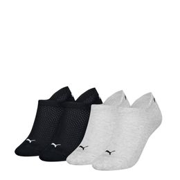 Puma Damen Puma Sneakersocken &raquo;Puma WOMEN CUSHIONED SNEAKER 4P ECOM&laquo; 4er-Pack, mit speziellen Ventilationszonen schwarz 35-38