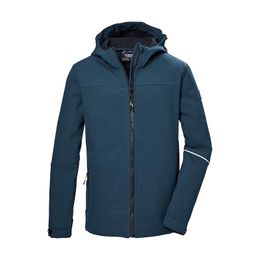 Killtec Softshelljacke &raquo;KOS 143 BYS SFTSHLL JCKT&laquo; Wind- und wasserabweisende, atmungsaktive Kinderjacke ocean 176 176 Kids Softshelljacke mit Kapuze