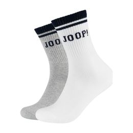 JOOP! Herren JOOP! Tennissocken &raquo;premium casual&laquo; 2 Paar, mit verst&auml;rkter Ferse und Zehen wei&szlig; 39-42