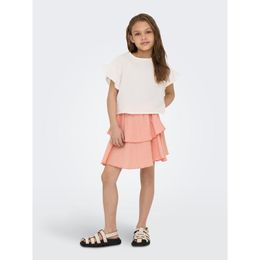 Kids Only M&auml;dchen KIDS Only Sommerrock &raquo;KOGTHYRA LIFE LAYERED SKIRT WVN&laquo; rot 152