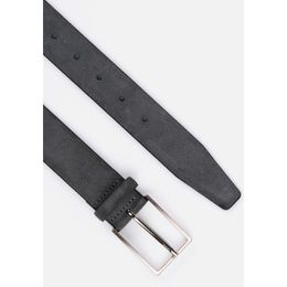 Tom Tailor Herren Tom Tailor Synthetikg&uuml;rtel Velourslederg&uuml;rtel, Freizeit- und Anzugsg&uuml;rtel, bis Gr. 120 grau