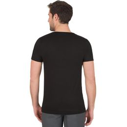 TRIGEMA Herren T-Shirt &raquo;TRIGEMA V-Shirt Slim Fit&laquo; 1 Stk. schwarz L