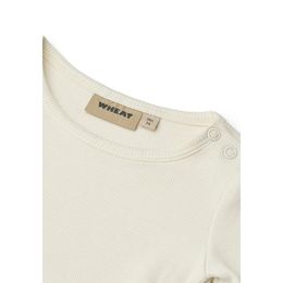 Wheat M&auml;dchen Wheat Langarmshirt &raquo;Rib T-Shirt L/S Ida&laquo; wei&szlig; 86