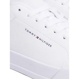 Tommy Hilfiger Herren Sneaker &raquo;TH COURT LTH DETAIL ESS&laquo; , Freizeitschuh, Halbschuh, Schn&uuml;rschuh mit seitlichem Logoschriftzug bunt 44