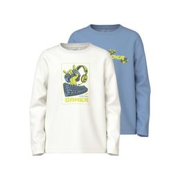 name it Jungen Langarmshirt &raquo;NKMVUX 2P LS TOP&laquo; Packung, 2 tlg. 158/164