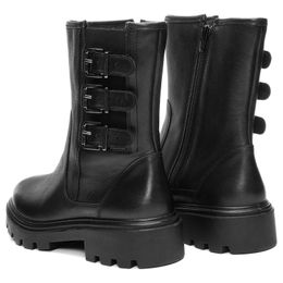 Ara Damen Stiefelette &raquo;MANCHESTER&laquo; Biker Boots, Stiefel mit Blockabsatz, H-Weite 4 (37)