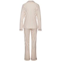 Vivance Dreams Damen Pyjama 2 tlg. mit kreativen Mustern beige 44/46