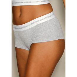 Copenhagen Studios Damen Panty mit weichem Logobund und aus elastischer Baumwoll-Modal-Qualit&auml;t grau XL (42)