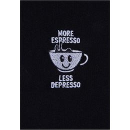 MisterTee Damen MisterTee T-Shirt &raquo;MisterTee Herren More Espresso Less Depresso Tee EMB&laquo; 1 Stk. XS