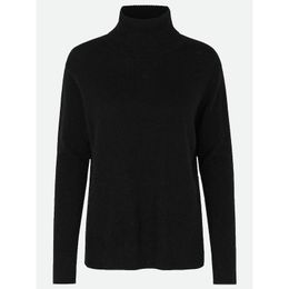 rosemunde Damen rosemunde Rollkragenpullover &raquo;Laica roll neck&laquo; Kragen, Strick, Langarm, schlicht, w&auml;rmend, leicht, weich, Wollmix schwarz XS