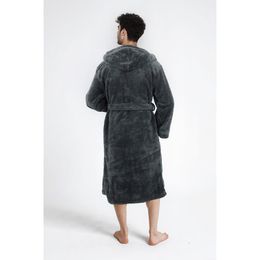 my home Unisex-Bademantel &raquo;Lillou, ideal f&uuml;r Sauna & Spa, Hotelbademantel, Morgenmantel&laquo; 1 Stk. kuschelig weicher Fleece, pl&uuml;sch, f&uuml;r Damen und Herren
