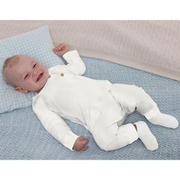Kidsworld Jungen Kidsworld Neugeborenen-Geschenkset &raquo;, 2tlg. Baby-Strickset - NEUE KOLLEKTION&laquo; Set, 2, 2 Stk., Baby-Strickset aus Bio-Baumwolle wei&szlig;