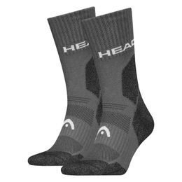 Head Herren Socken &raquo;Head HIKING ALL CLIMATES CREW 2P&laquo; 2 Paar, mit Logostickerei grau 39-42