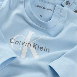 Calvin Klein Jeans M&auml;dchen Langarmshirt &raquo;MONOGRAM LS T-SHIRT&laquo; f&uuml;r Babys bis 2 Jahre, Logo-Druck 86