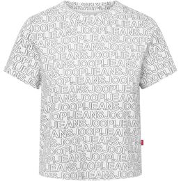 JOOP! Joop Jeans Damen Rundhalsshirt &raquo;Talissa&laquo; mit All-Over-Print wei&szlig; S