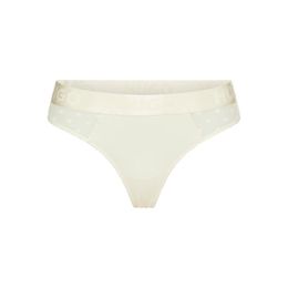 Hugo Underwear Damen HUGO Underwear String &raquo;THONG SL DESIGN&laquo; mit Mesheinsatz beige XXL
