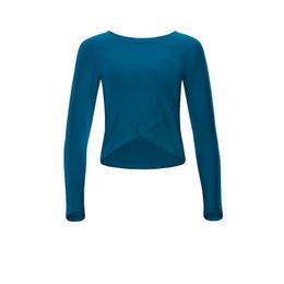 WINSHAPE Damen Langarmshirt &raquo;Cropped Functional Light and Soft&laquo; Overlap-Applikation XL