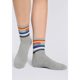 Capelli New York Herren Socken Limited Edition Pride-Socken mit OTTO-Logo, hochwertige softe Qualit&auml;t grau 37-40