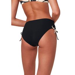 Triumph Damen Bikini-Hose &raquo;Summer Allure Midi X&laquo; moderner Druck, verstellbare seitliche Schn&uuml;rung schwarz 36, N-Gr