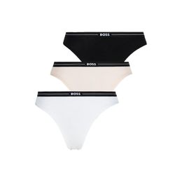 BOSS Damen BOSS Slip &raquo;3P BRIEF&laquo; Packung, 3er, 3 Stk. mit elastischen Logobund bunt XL, 3 Stk.
