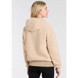 CMP Damen CMP Fleecejacke mit Kapuze beige 38