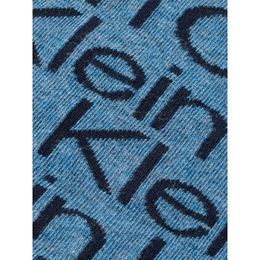 Calvin Klein Jeans Herren Sneakersocken &raquo;CK MEN SNEAKER 2P ALL OVER PRINT&laquo; 2 Paar, All-Over-Muster, uni, Logoschriftzug, atmungsaktiv blau 43-46