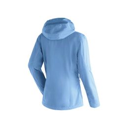 Maier Sports Damen Regenjacke &raquo;Metor rec W&laquo; Damen Jacke mit Kapuze, Windjacke wasserdicht atmungsaktiv, Reg. Fit blau 42