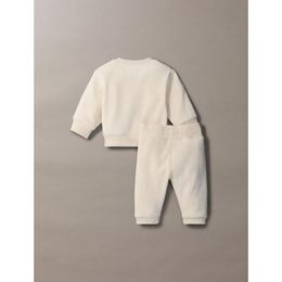 Calvin Klein Jeans Jungen Shirt & Hose &raquo;RIB VELVET FLEECE SET GIFTPACK&laquo; Set, 2 Stk. f&uuml;r Babys bis 2 Jahre, Geschenkset grau