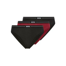 BOSS Damen BOSS Slip &raquo;3P BRIEF&laquo; Packung, 3er, 3 Stk. mit elastischen Logobund XL, 3 Stk.