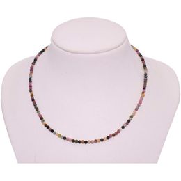 Firetti Damen Collier &raquo;Schmuck Geschenk Halsschmuck Halskette Farbstein Edelstein Turmalin&laquo; Made in Germany - mit Turmalin bunt