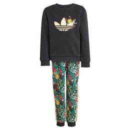 adidas originals Jogginganzug 'adidas originals x Liberty London' M&auml;dchen Gr&ouml;&szlig;e 128 gold / smaragd / rot / schwarz
