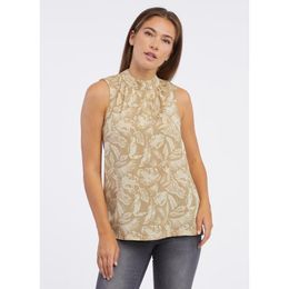 Ragwear Damen Neckholdertop &raquo;ANGYC PRINT TOP ORG&laquo; mit Neckholder Ausschnitt im Relax Fit beige M (38)