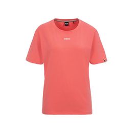 BOSS Damen BOSS T-Shirt &raquo;CI_T-Shirt&laquo; mit BOSS Logo-Schriftzug & Label rosa S