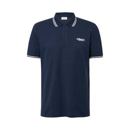s.Oliver Herren s.Oliver Poloshirt mit Logo Schriftzug blau XL