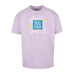 Merchcode T-Shirt &raquo;Herren Fathers Day - Reel cool dad Heavy Oversize Tee&laquo; 1 Stk. lilac XL XL Vielseitige T-Shirts f&uuml;r jeden Anlass