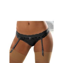 Lascana Damen Lascana String mit abnehmbaren Strapsen schwarz 32/34