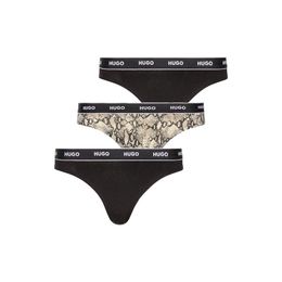 Hugo Underwear Damen HUGO Underwear String &raquo;TRIPLET THONG DESIGN&laquo; Set, 3, 3 Stk. mit Logobund braun XS (34), 3 Stk.