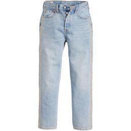 Levi's Levi's Damen 7/8-Jeans &raquo;501 CROP&laquo; mit Glitzerdetails an Seitenn&auml;hten silber 31, L&auml;nge 28