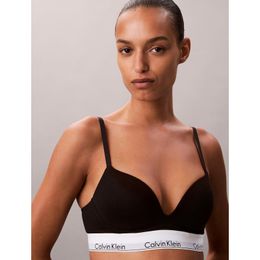 Calvin Klein Underwear Push-up-BH &raquo;PLUNGE PUSH UP&laquo; mit Logobund schwarz 85, Cup A Push-up-BH