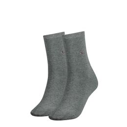 Tommy Hilfiger Damen Socken &raquo;TH WOMEN SOCK CASUAL 2P&laquo; 2 Paar, 2 Stk. tlg. mit flacher Zehennaht grau 35-38