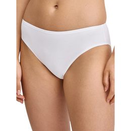 Calida Damen Calida Slip &raquo;Essential Cotton&laquo; atmungsaktiv, weich, Baumwoll-Mix, elastisch, Regluar-Cut wei&szlig; M (44/46)