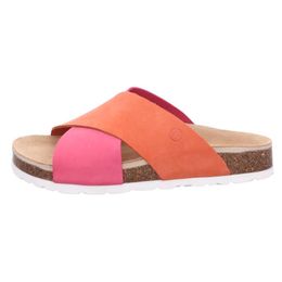 Rohde Damen Pantolette &raquo;ELBA&laquo; Sommerschuh, Schlappen, Strandschuh, Hausschuh mit Softfu&szlig;bett orange 36