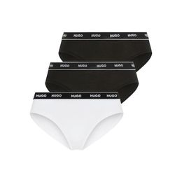 Hugo Underwear Damen HUGO Underwear Slip &raquo;TRIPLET BRIEF STRIPE&laquo; Packung, 3er Pack, 3 Stk. mit HUGO Logo-Elastikbund bunt XL, 3 Stk.