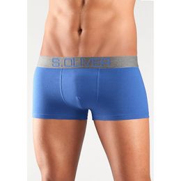 s.Oliver Herren s.Oliver Hipster Packung, 4 Stk. knapp sitzende Boxershorts f&uuml;r Herren aus Baumwoll-Mix bunt S, 4 Stk.